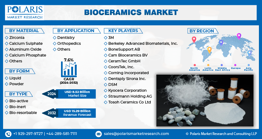 Bioceramics Market Size, Trends | Industry Forecast, 2024-2032