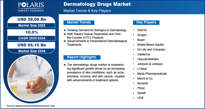 Dermatology Drugs Market Report 2034