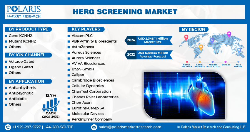 HERG Screening Market Share, Size, Analysis Report, 2024-2032