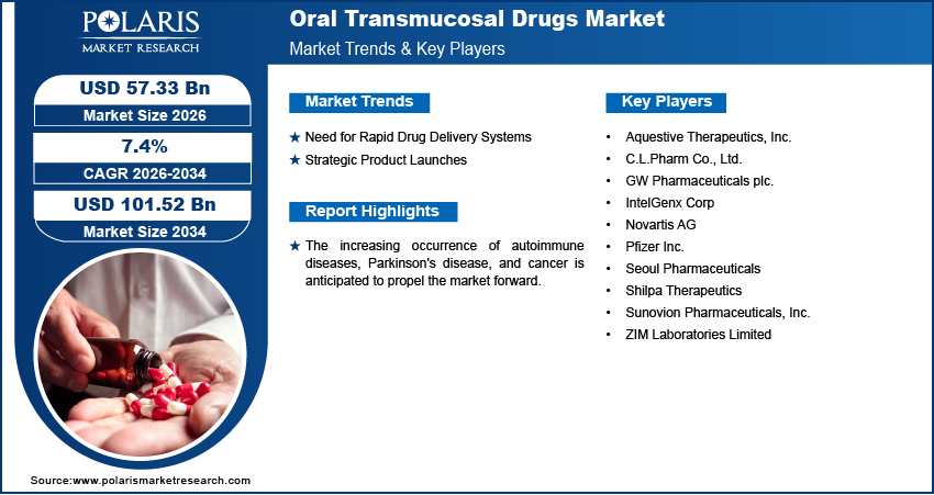 Oral Transmucosal Drugs Market Size, Share Report, 2024-2032