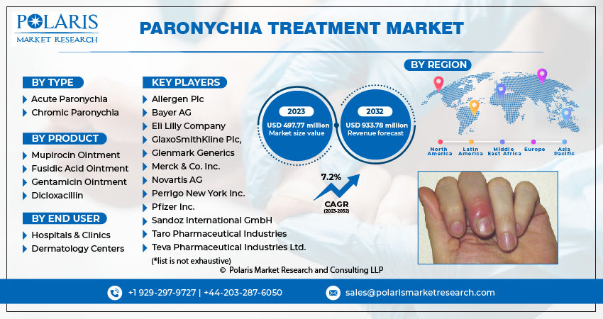 Paronychia Treatment Market Size, Growth, Trends (2023 - 2032)