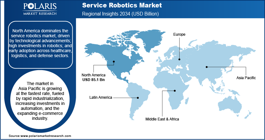 Service Robotics Market Size, Share & Growth Analysis 2034